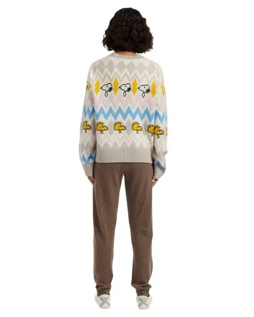 Chinti & Parker Wool-cashmere Snoopy Fairisle Sweater