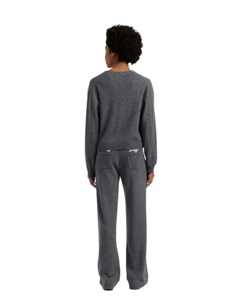 Chinti & Parker Wool-cashmere Mickey & Minnie Cardigan - Grey