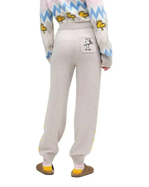 Chinti & Parker Wool-cashmere Snoopy Ski Track Pants