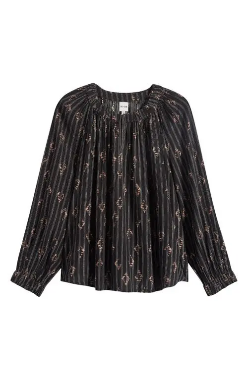 NIC+ZOE Diamond Lurex Top - Black Multi