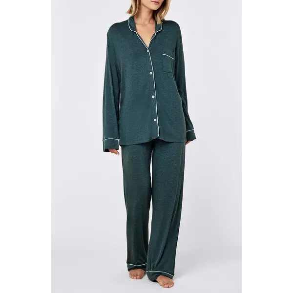 PAPINELLE Kate Tencel Modal Pajamas - Deep Emerald