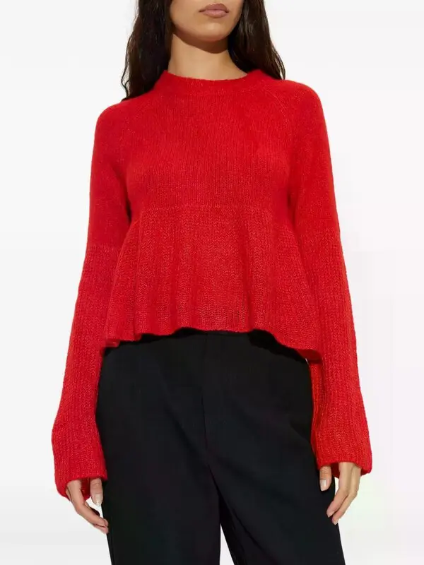 LISA YANG Portia Peplum Sweater