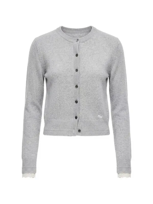 Maria Mcmanus Mm Baby Lace-trimmed Cardigan