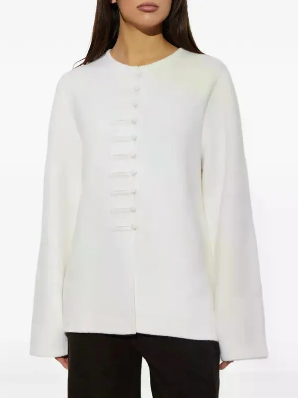 LISA YANG Han Fu Knot-fastening Cardigan - White