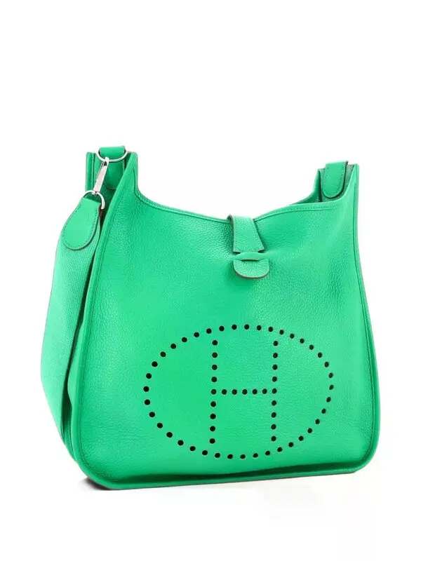 Hermès Evelyne Bag Gen I Clemence Gm Crossbody Bag - Green