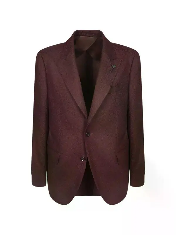 LARDINI Peak-lapel Single-breasted Blazer