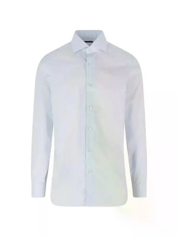 BARBA NAPOLI Spread-collar Button-down Shirt