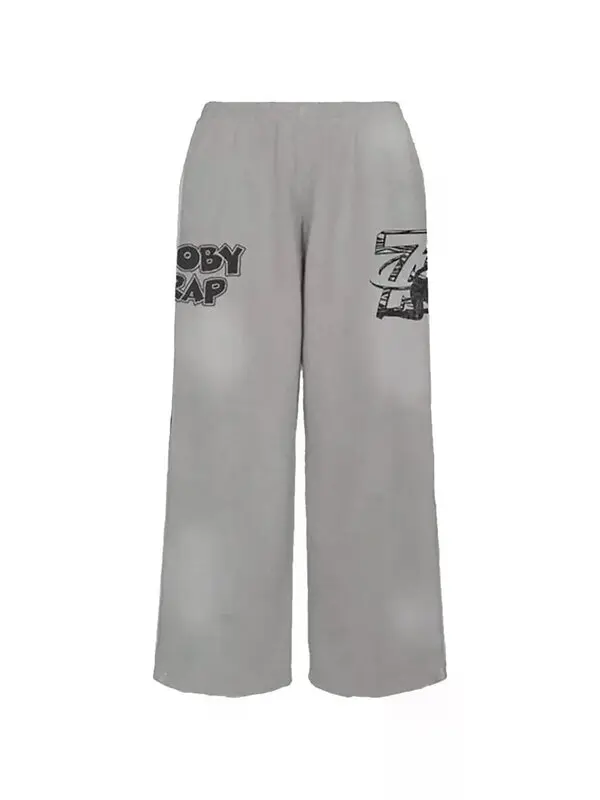 TRIPLE SEVENS Booby Trap Logo-print Track Pants - Grey