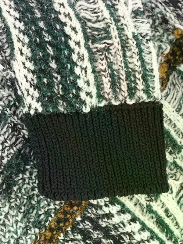 Junya Watanabe Checked Intarsia-knit Cardigan