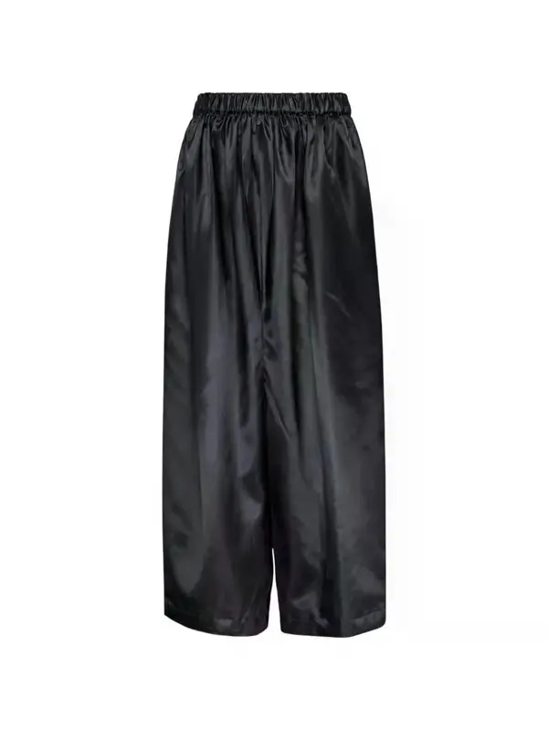 Comme Des Garçons Satin-finish Elasticated Trousers