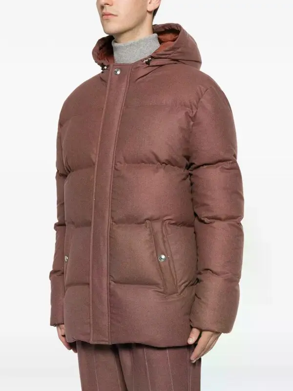 Eleventy Padded-design Hooded Jacket