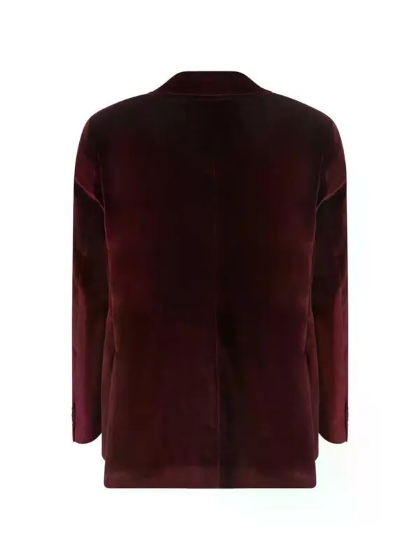 Tagliatore Velvet Single-breasted Blazer