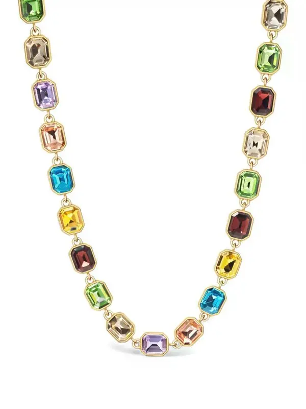 NIALAYA JEWELRY Emerald-cut Crystal Necklace