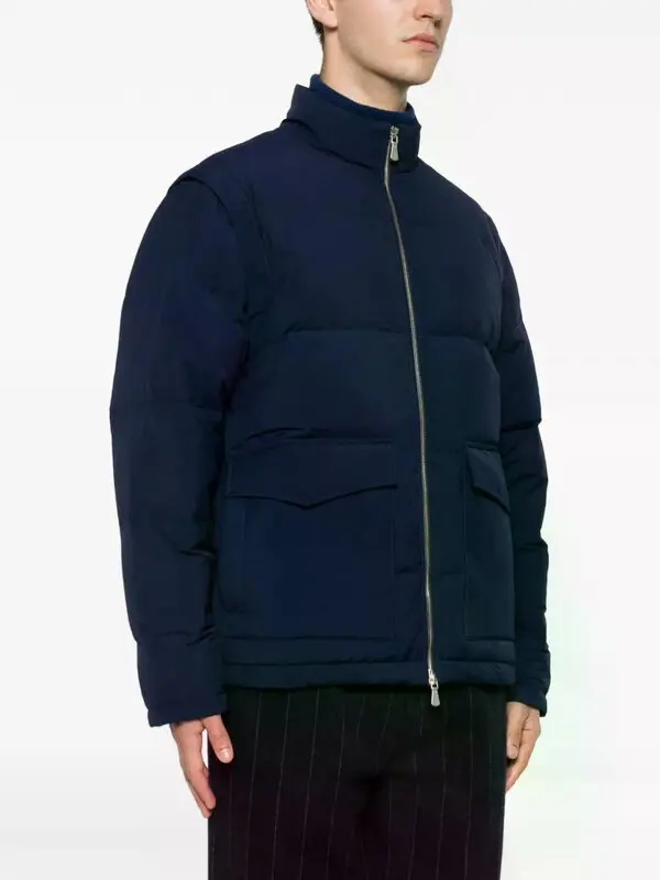 Eleventy Quilted Detachable-sleeve Jacket