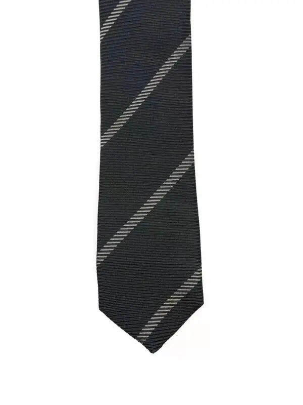 Eleventy Diagonal-stripe Silk Tie