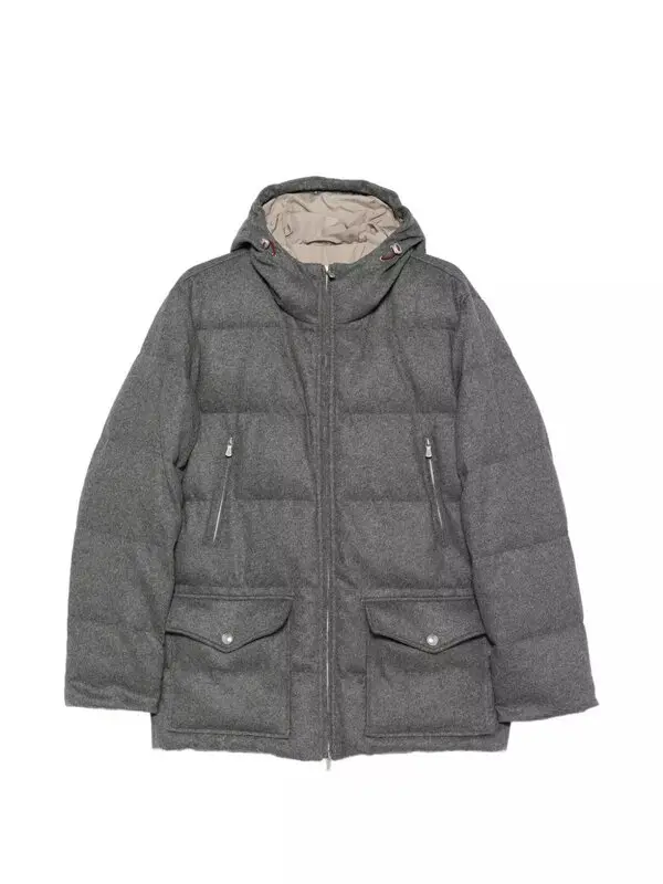 Eleventy Quilted Hooded Jacket