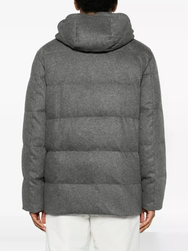 Eleventy Quilted Hooded Jacket