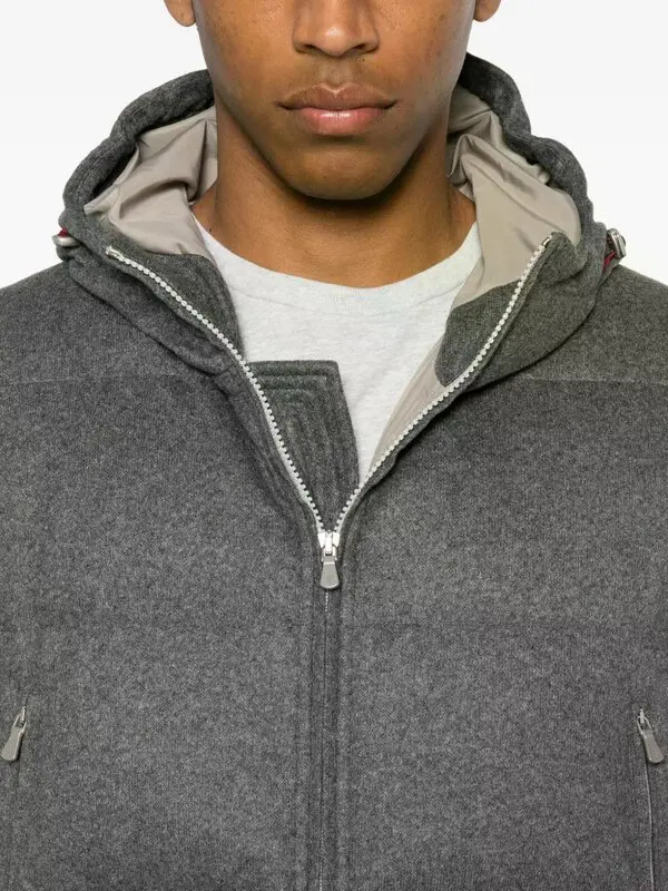Eleventy Quilted Hooded Jacket