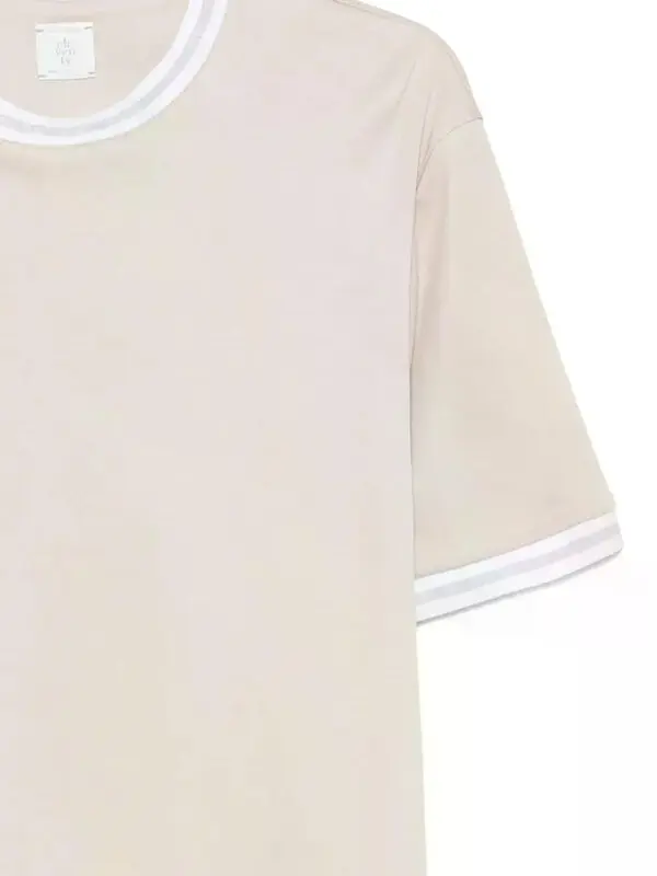 Eleventy Contrast-trim T-shirt