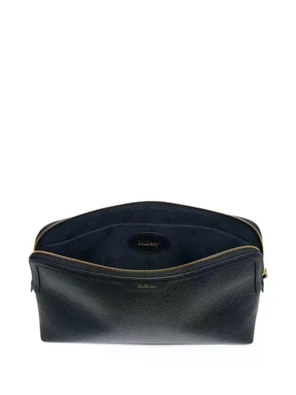 Mulberry Medium Grained Leather Cosmetic Clutch Bag