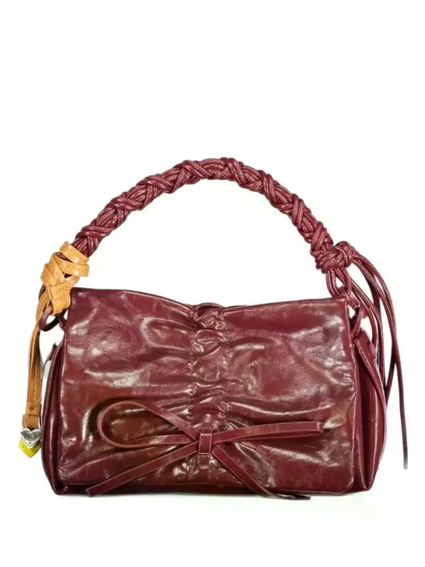 Desigual Bow-detail Braided-handle Tote Bag