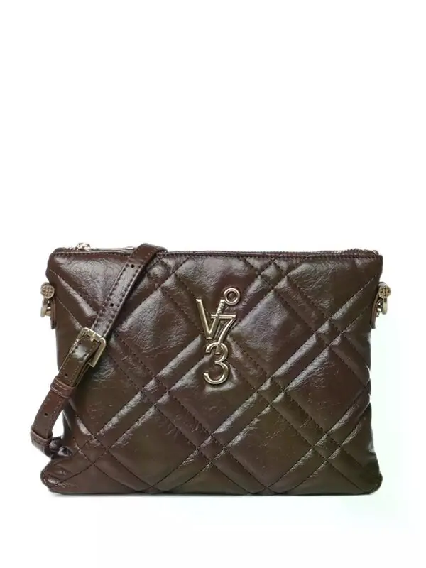 V°73 Diaspro Quilted Logo-plaque Cross Body Bag - Brown