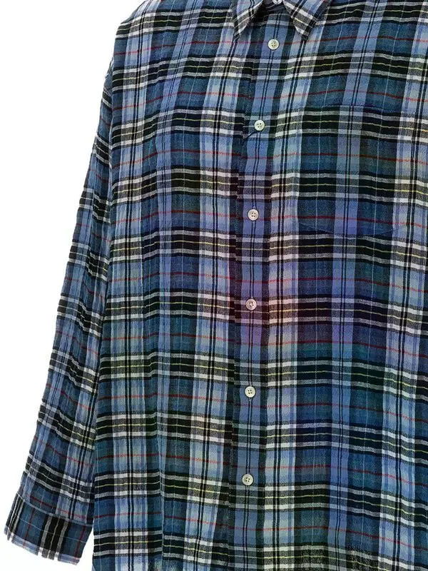 SUNFLOWER Stable Check-pattern Button-down Shirt