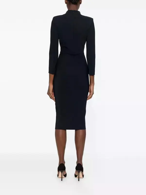 Chiara Boni La Petite Robe Ruched Long-sleeve Dress