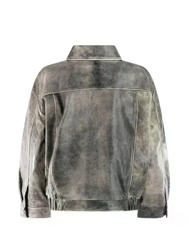 TRUE AVENUE Distressed Leather Jacket