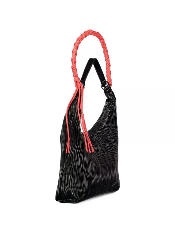 Desigual Pleated Braided-handle Tote Bag