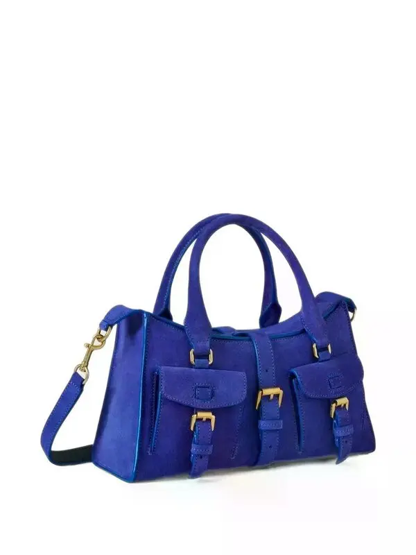 Mulberry Roxanne Buckled Suede Tote Bag