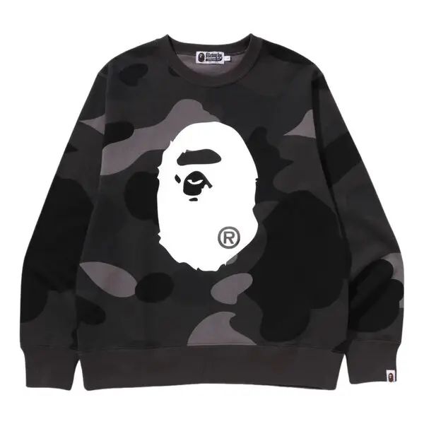 A BATHING APE Mega Color Camo Big Ape Head Sweatshirt