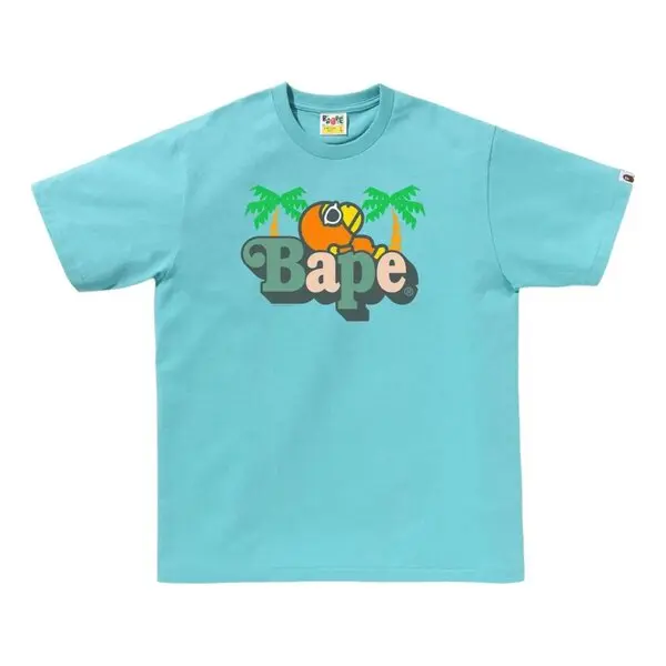 A BATHING APE Colors Milo On Summer T-shirt - Blue