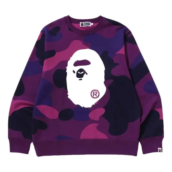 A BATHING APE Mega Color Camo Big Ape Head Sweatshirt
