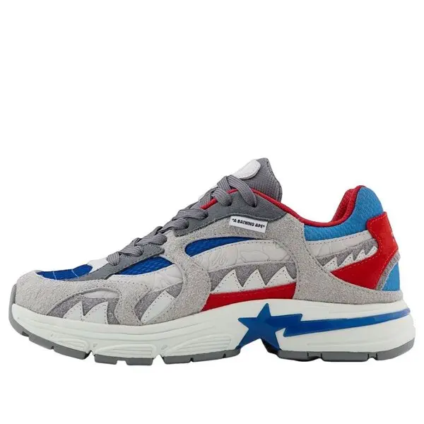 A BATHING APE Shark Sta #2 'blue Grey Red - Blue/grey/red