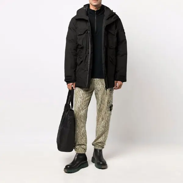 Stone Island Ripstop Gore-tex Con Paclite Product Technology Down Jacket