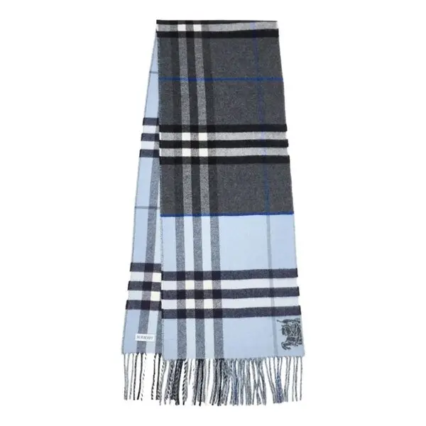 Burberry Check Scarf - Gray