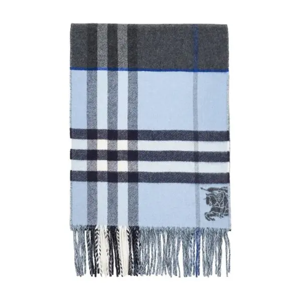 Burberry Check Scarf - Gray