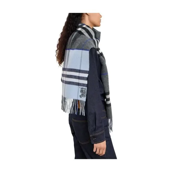 Burberry Check Scarf - Gray