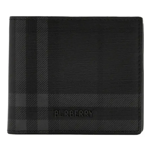 Burberry City Check Bifold Wallet 'iron Grey - Gray
