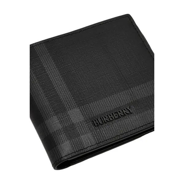 Burberry City Check Bifold Wallet 'iron Grey