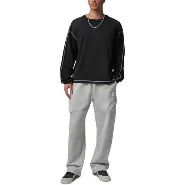 JORDAN Flight Heavyweight Long-sleeve Top 'black Sail