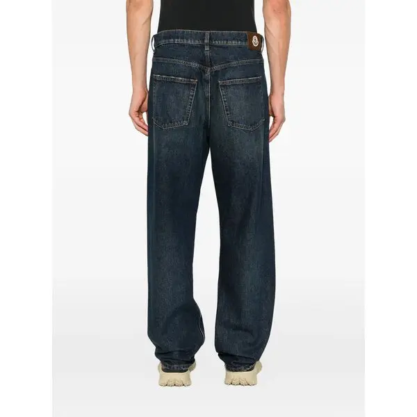 Moncler Denim Regular & Straight-leg Jeans - Blue