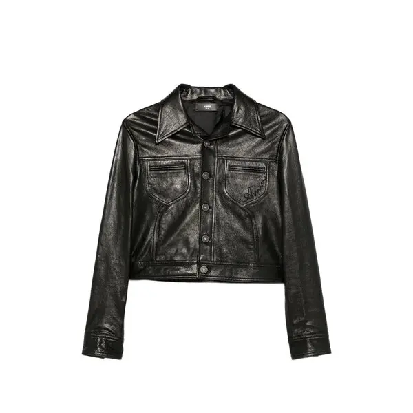 Amiri Jackets Leather Jackets - Black