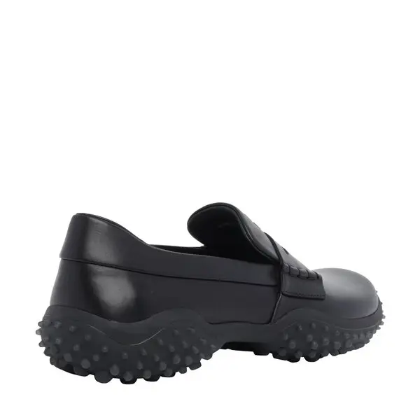 Miu Miu Logo Leather Loafers