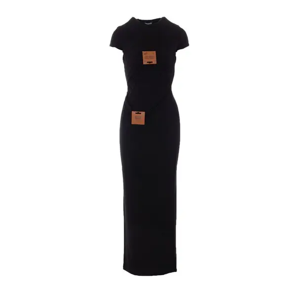 JEAN PAUL GAULTIER The Label Long Dress - Black