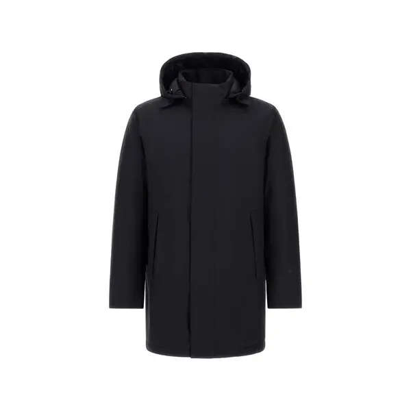 Herno Coats Single Breasted Coats - Black