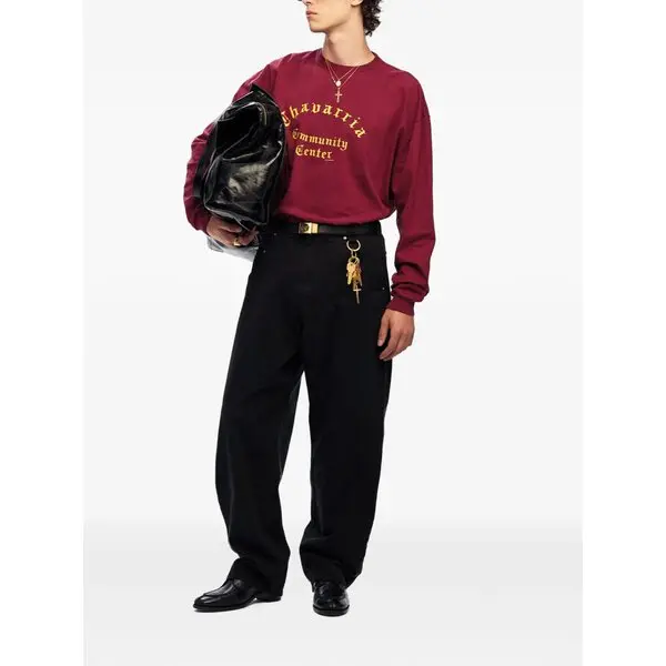 WILLY CHAVARRIA Denim Wide-leg Jeans