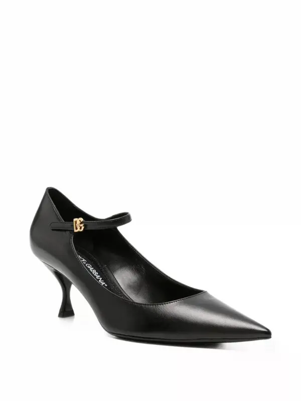 Dolce & Gabbana Pointed-toe Dg Logo Pumps