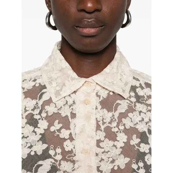 Fendi Neutrals Tops Shirts - Cream
